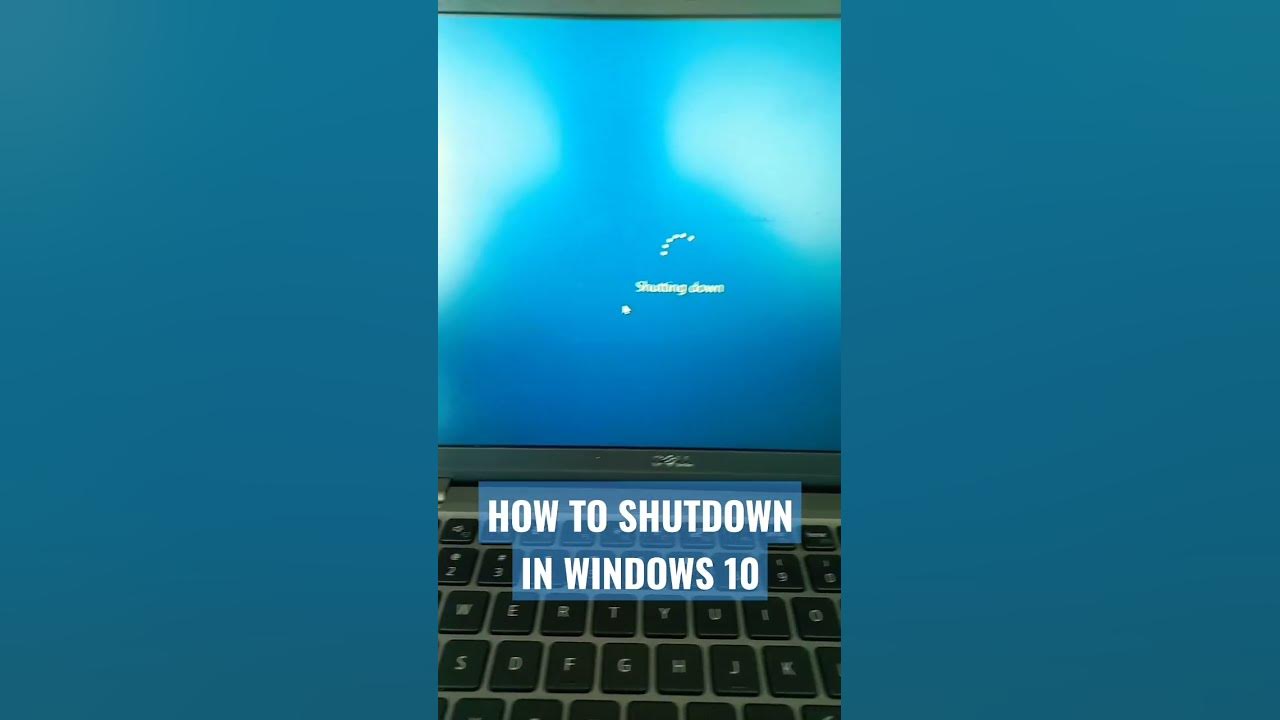 how to shutdown windows 10 - click here for details - easy - YouTube