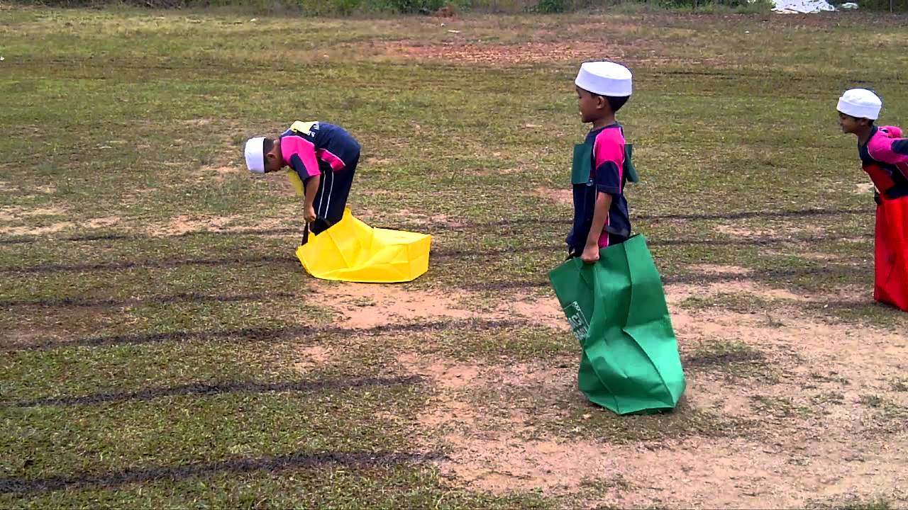 zharif tahun 1 Lari dalam guni. - YouTube