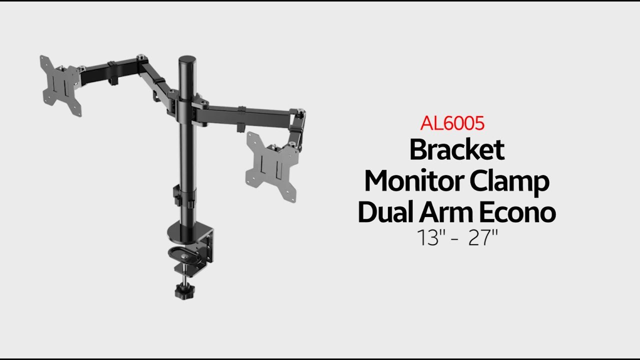 Parrot Products Monitor Bracket Dual Clamp - Econo (AL6005) - YouTube
