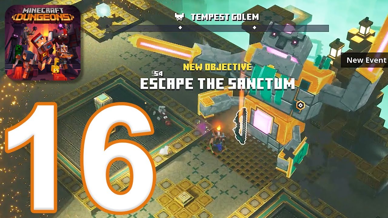 Minecraft Dungeons - Gameplay Walkthrough Part 16 - Gale Sanctum (PS4 ...