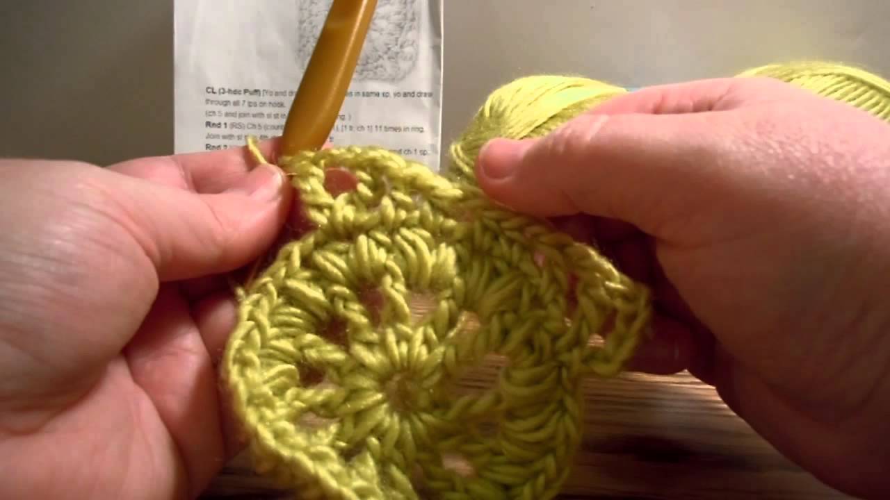 Crochet Wagon Wheel Square - Part 2 - YouTube