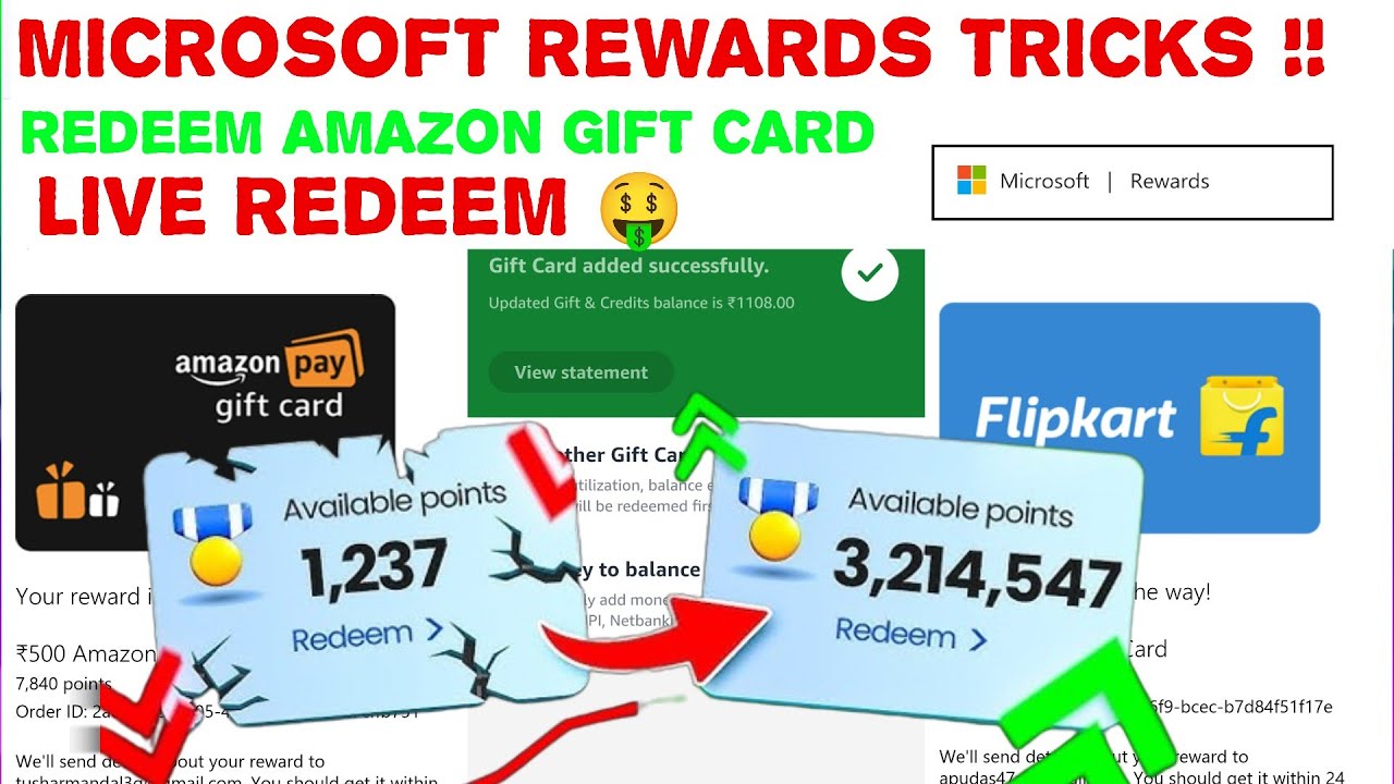 How To Get Microsoft Rewards Points | Microsoft Rewards Live Amazon ...