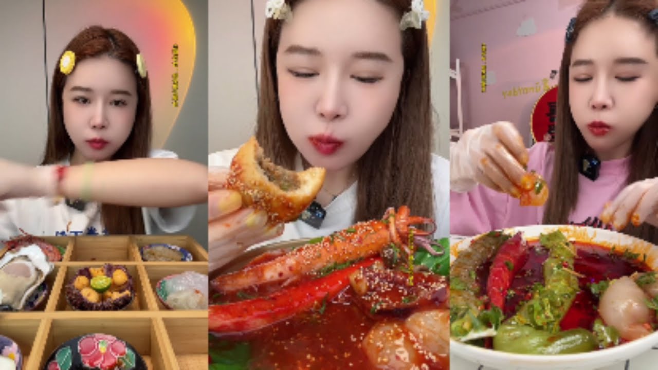 Raw Spicy Shellfish Mukbang – Ultimate ASMR Seafood Platter #20 - YouTube