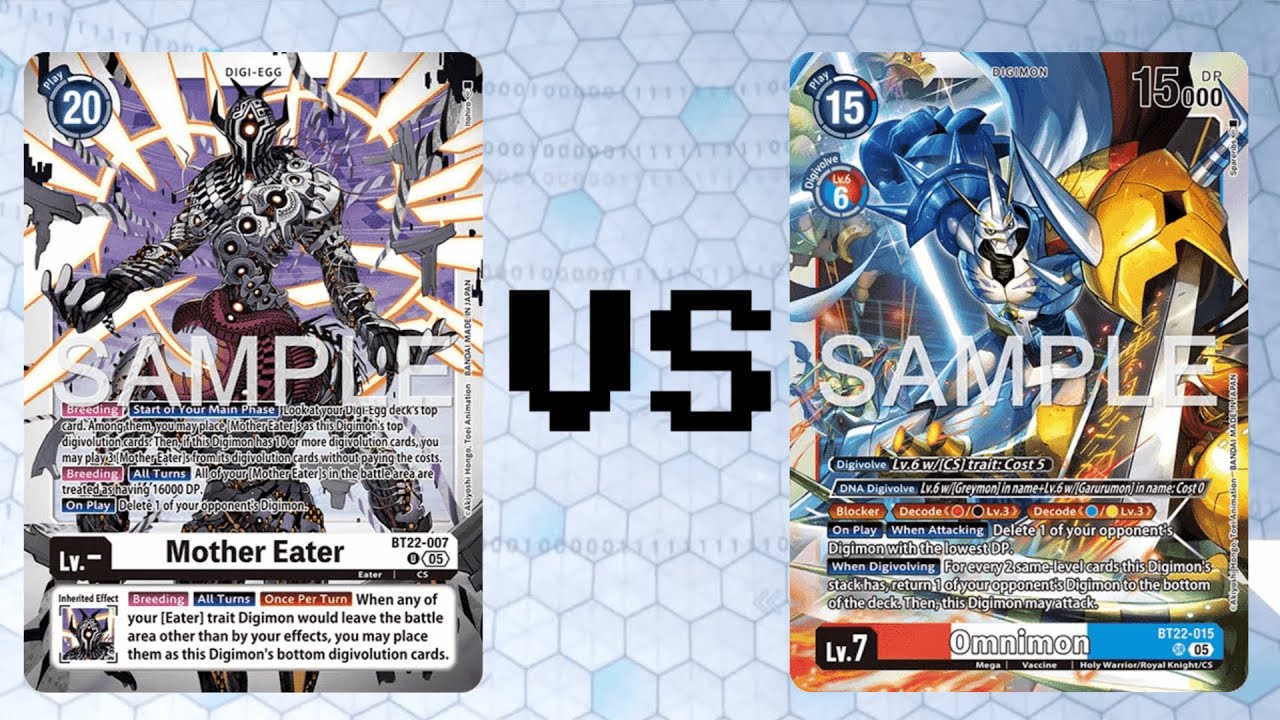Eater vs Omnimon | BT23 | Digimon Card Game - YouTube