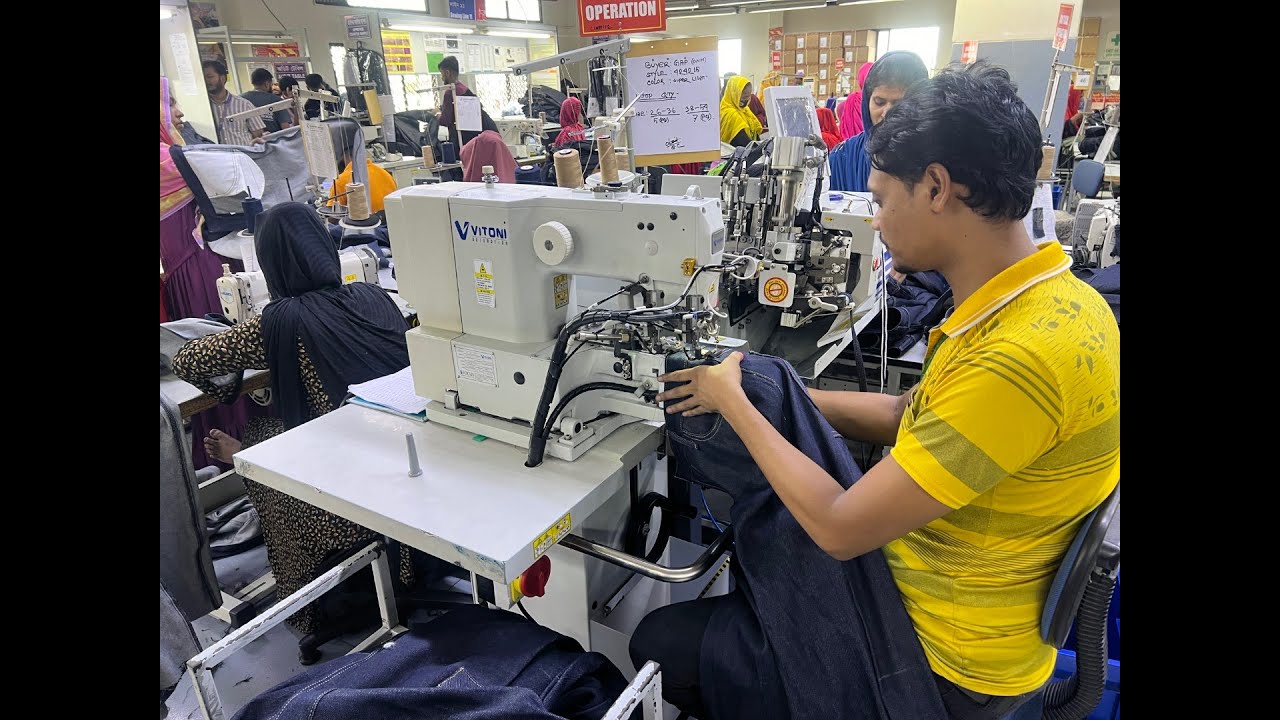 Automatic Double Needle Belt Loop Attaching Machine Brand: VITONI ...