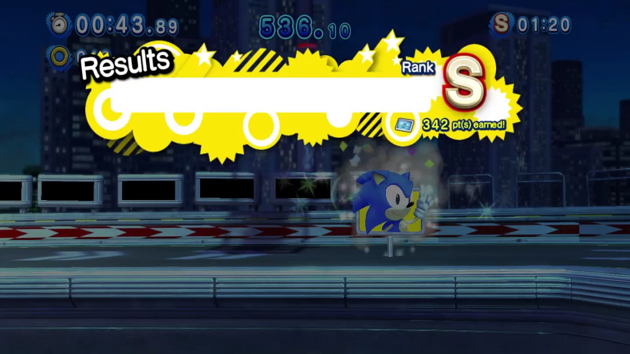 Sonic Generations - Speed Highway Challenge 3 Classic Speed Run - YouTube
