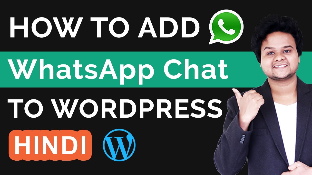 How To Add WhatsApp Chat To WordPress Website WhatsApp Live Chat FREE How To Add WhatsApp Chat To WordPress Website WhatsApp Live Chat FREE