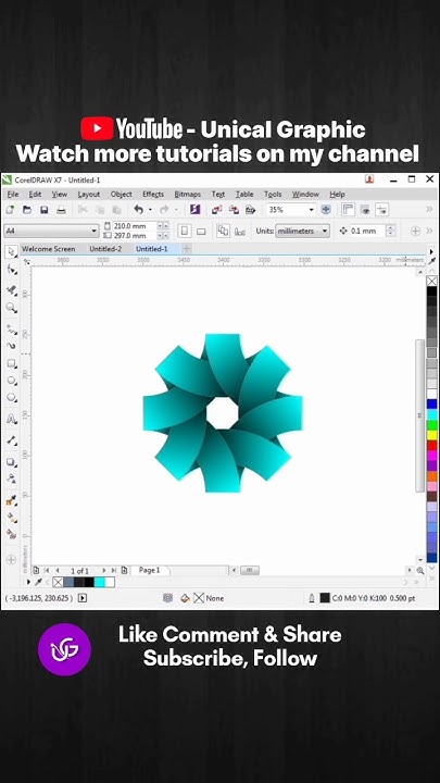 Vector Design| Coreldraw tutorial | #coreldraw #logodesign #photoshop # ...