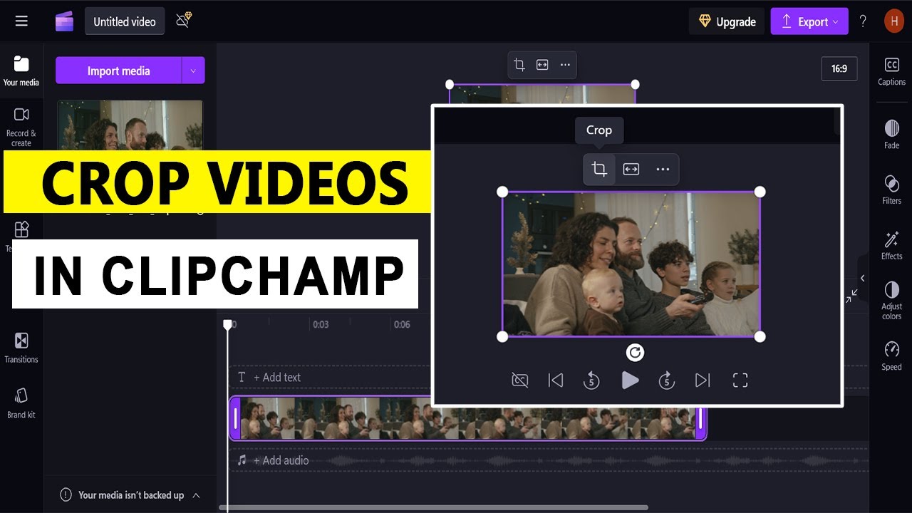 How To Crop In Clipchamp - YouTube