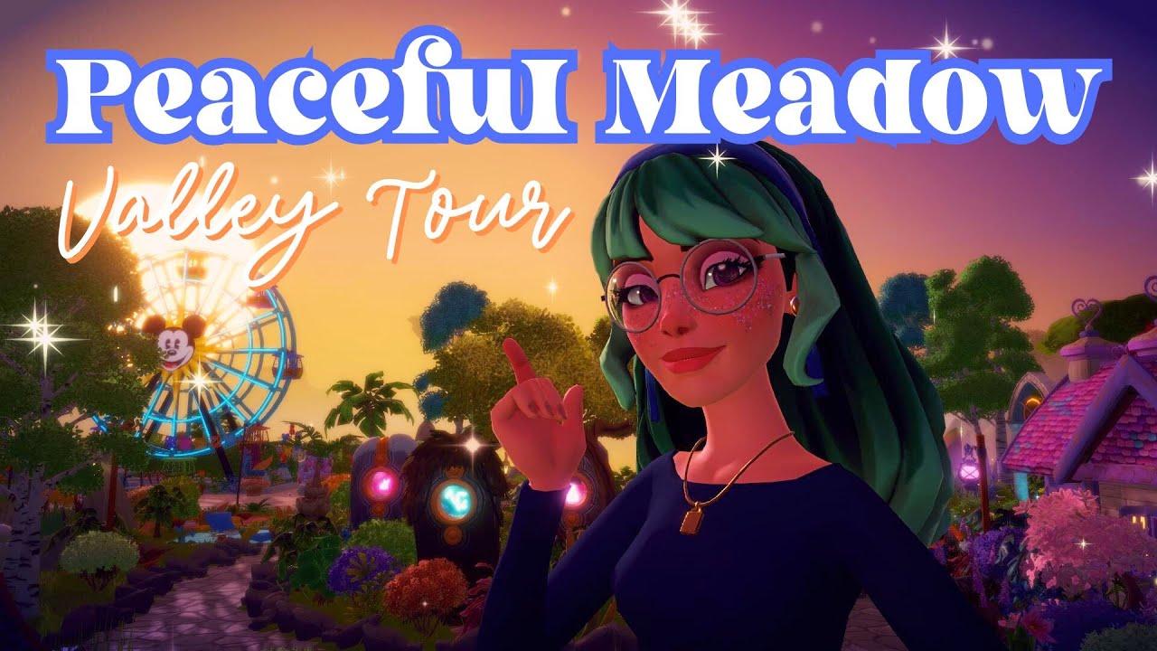 PEACEFUL MEADOW VALLEY TOUR | Disney Dreamlight Valley - YouTube