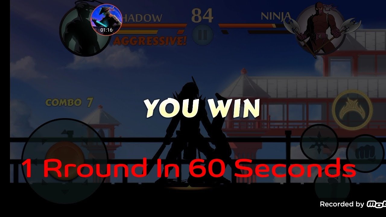 Shadow Fight 2 Win 1 Round In 60 Seconds - YouTube