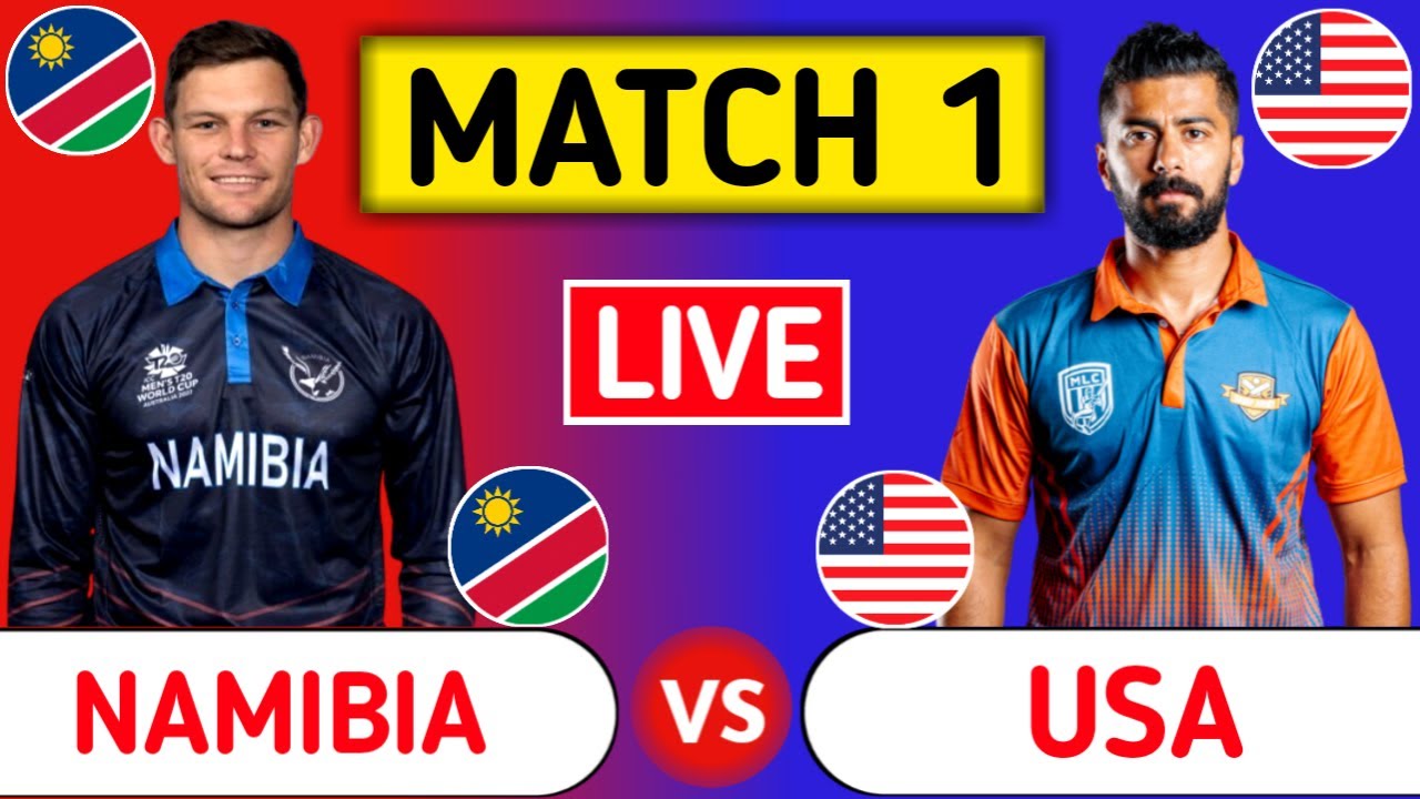 Namibia Vs United States Live | NAM vs USA | ICC Cricket World Cup ...