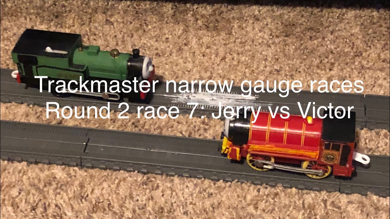 Trackmaster narrow gauge races round 2 race 7: Jerry vs Victor - YouTube