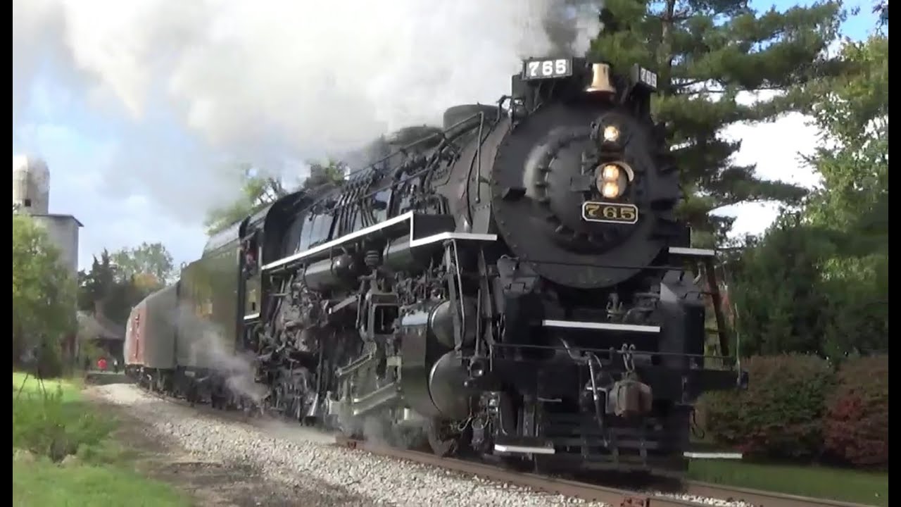 Nickel Plate Road 765 - Indiana Fall Colors Excursion 10/7/23 - YouTube