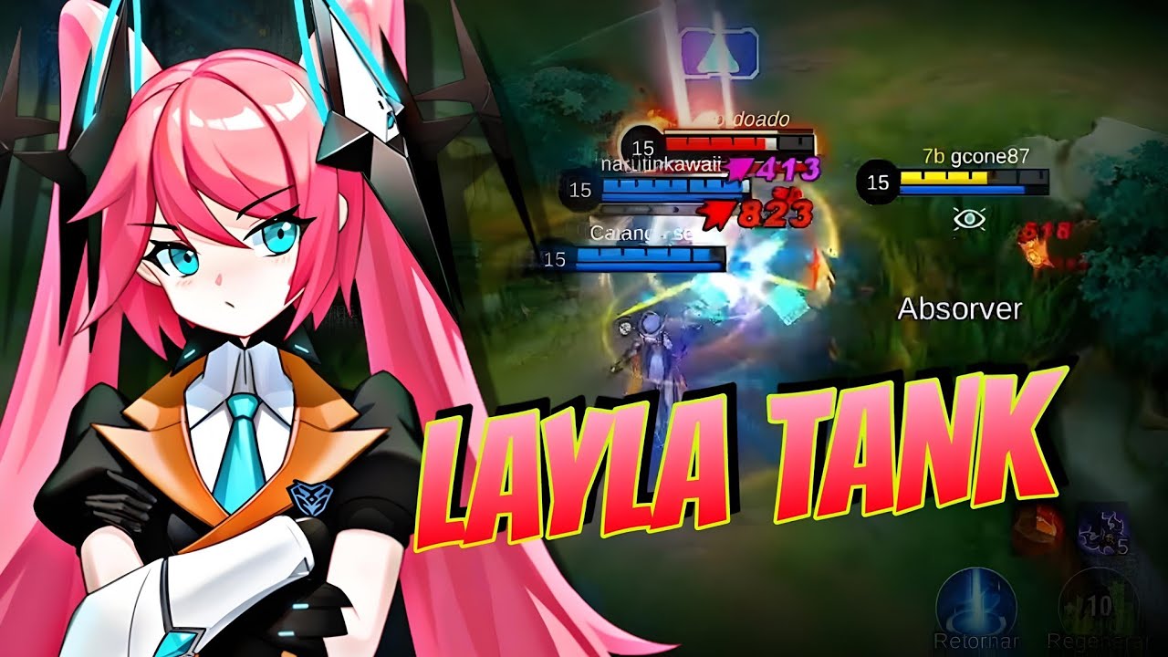 Tive Que Fazer LAYLA TANK na Ranked | Mobile Legends - YouTube