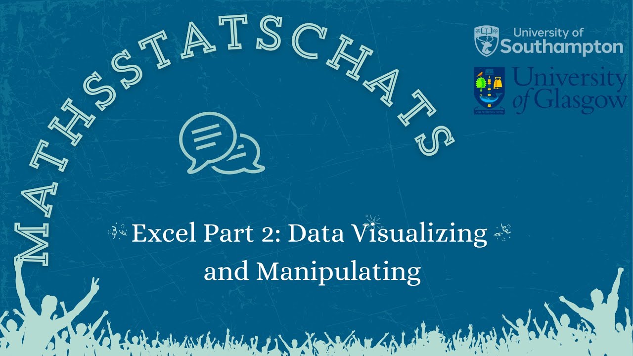 MathsStatsChats: Excel Part 2 - Data Visualizing and Manipulating - YouTube