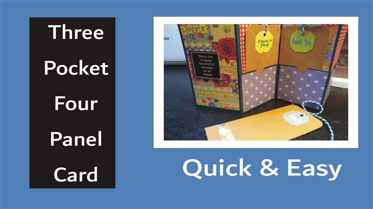 Three Pocket Four Panel Card - YouTube