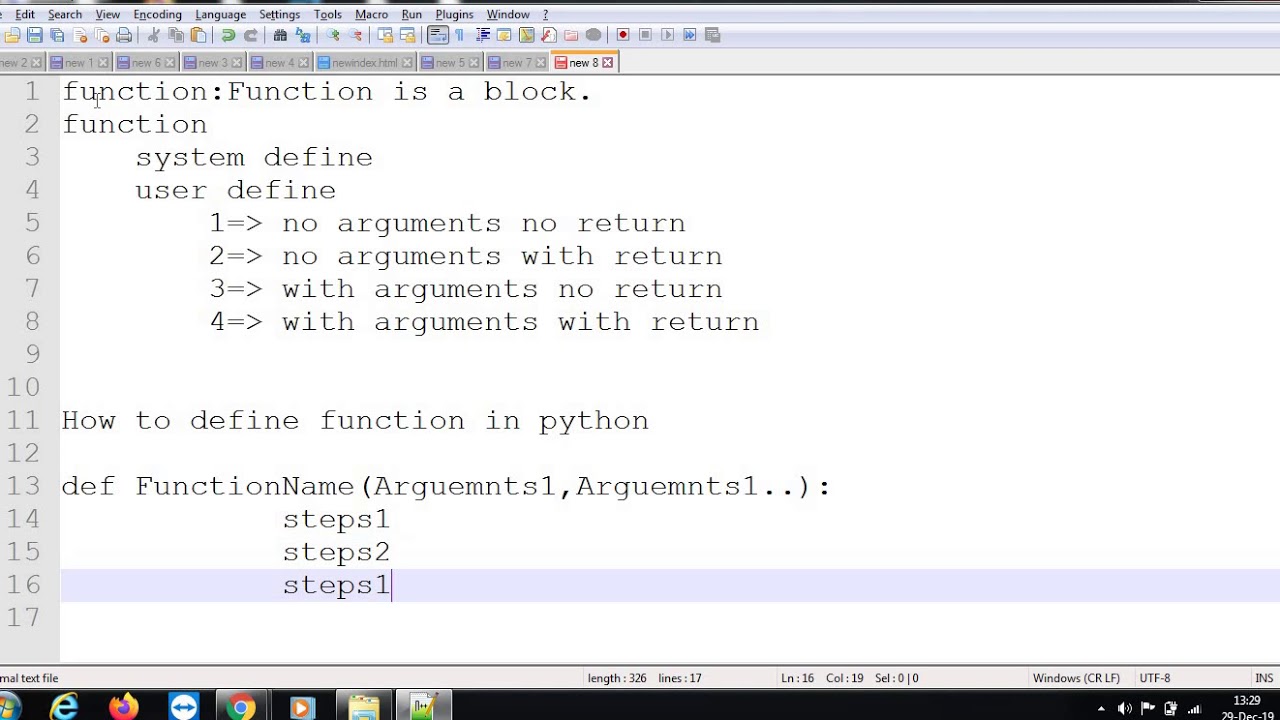 Function In Python1 Youtube 7391