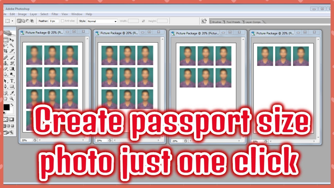 Create Multiple Passport Size Photo Just One Click for All Photoshop create-multiple-passport-size-photo-just-one-click-for-all-photoshop