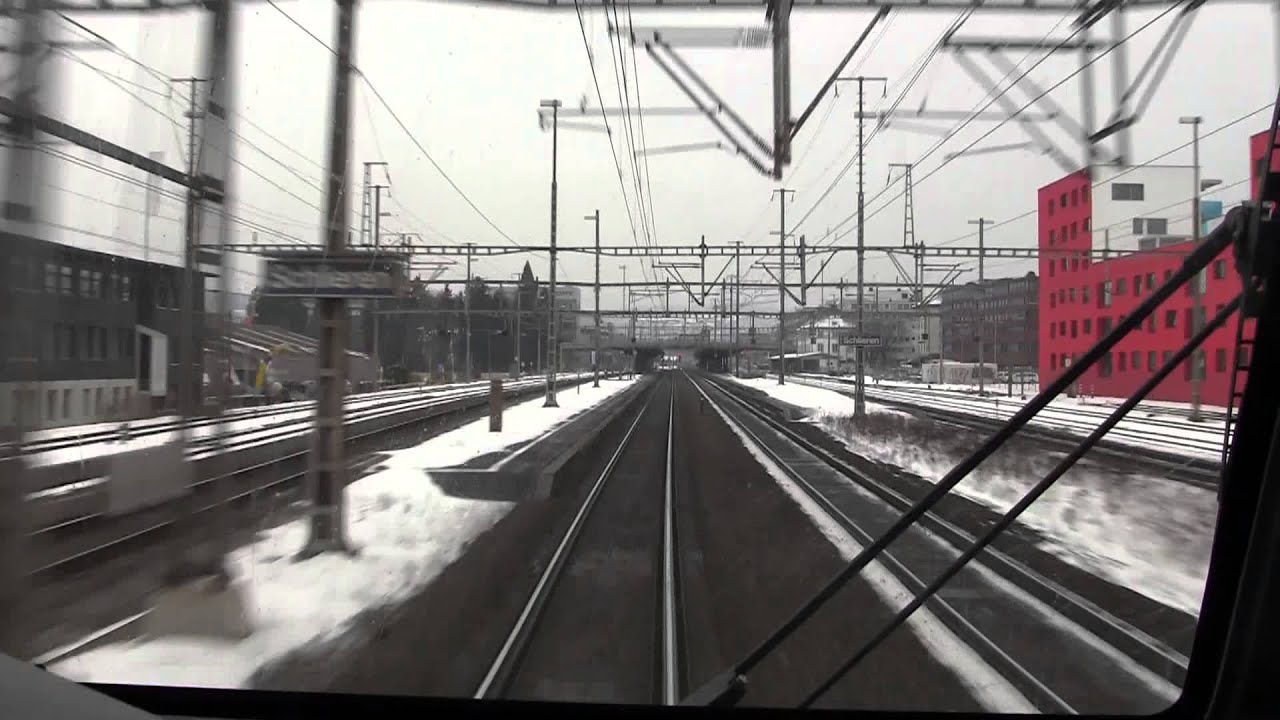 SBB Intercity cab ride from Bern to Zurich - YouTube