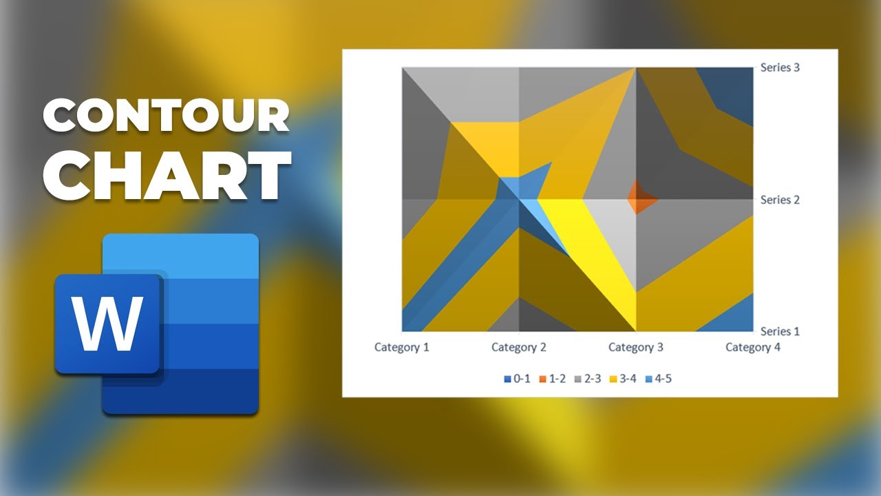 How to make Contour chart in word - YouTube
