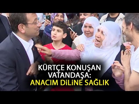 Ekrem İmamoğlu ile Kürtçe konuşan vatandaş arasında iç ısıtan konuşma: Diline sağlık anacım