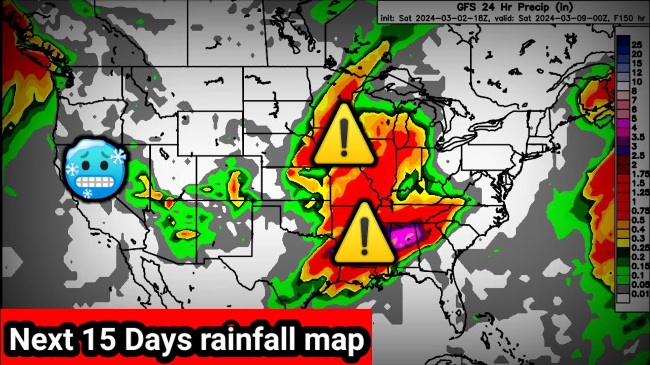 Next 15 Days Weather Map | Weather Map Us | winter Strom update - YouTube