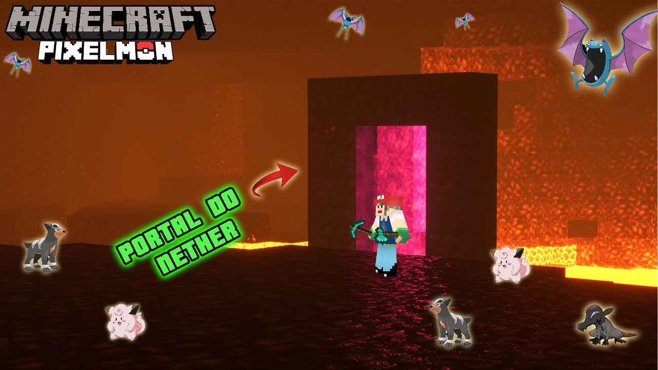 COMO FAZER UM PORTAL DO NETHER *Minecraft Pixelmon* - YouTube