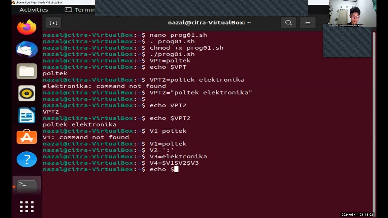Pemrograman Shell 1 - Ubuntu - YouTube