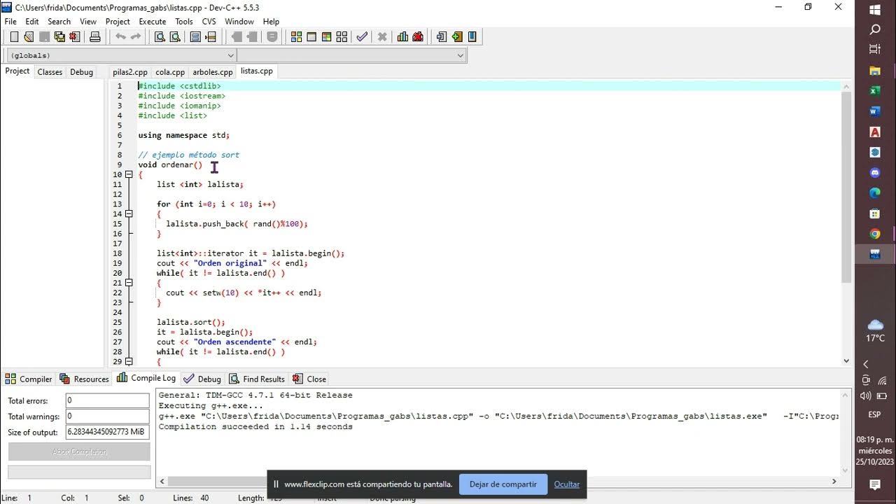 Listas dev-c++ - YouTube