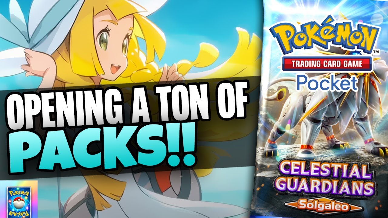 OPENING A TON OF PACKS OF CELESTIAL GUARDIANS!! New Pokémon TCG Pocket ...