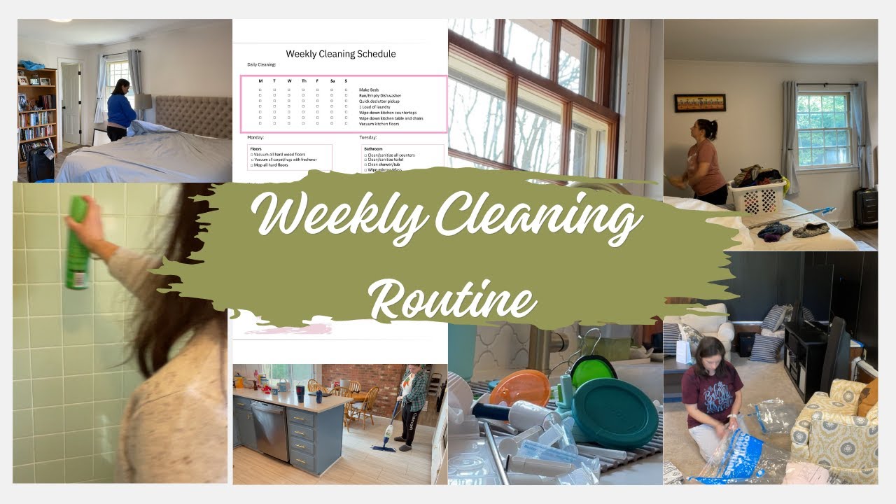WEEKLY CLEANING ROUTINE || the weekly routine I follow to keep my home ...