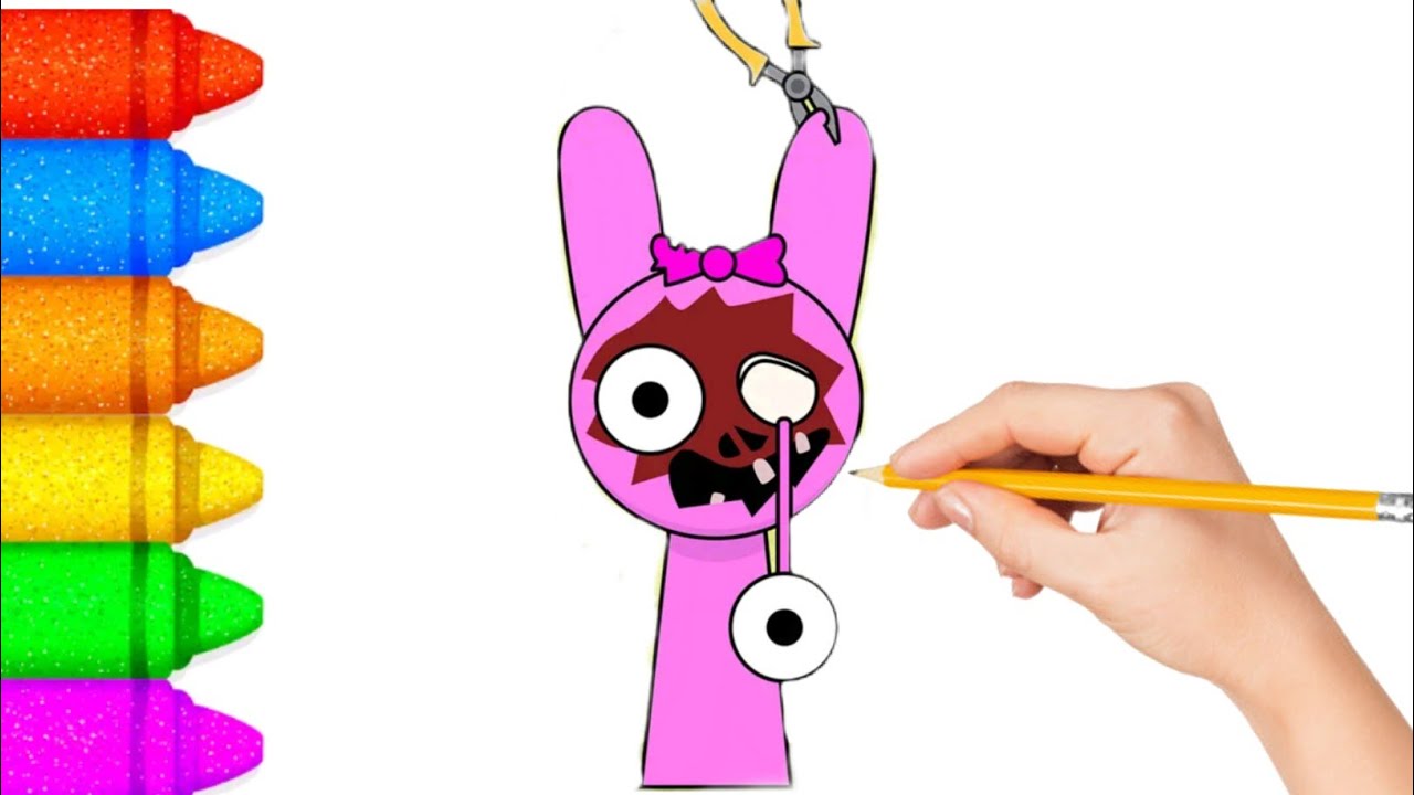 How to draw pinki - INCREDIBOX SPRUNKI | Sprunki animation Drawing ...