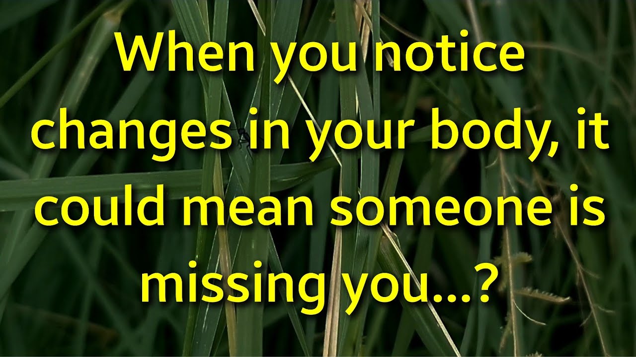 When you notice changes in your body, it could mean someone ...