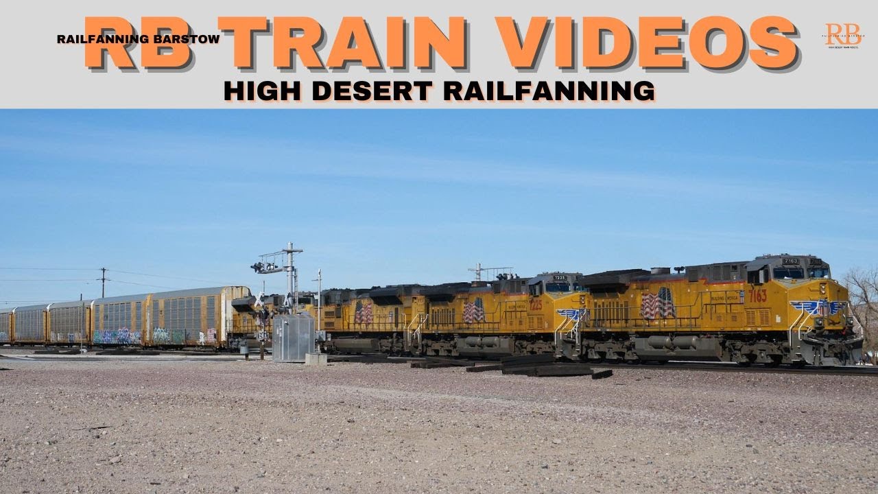 RB Evening Train Video UP 7163 EB Z TRAIN ZLBDV MP 737 CROSSING NEEDLES SUB - YouTube
