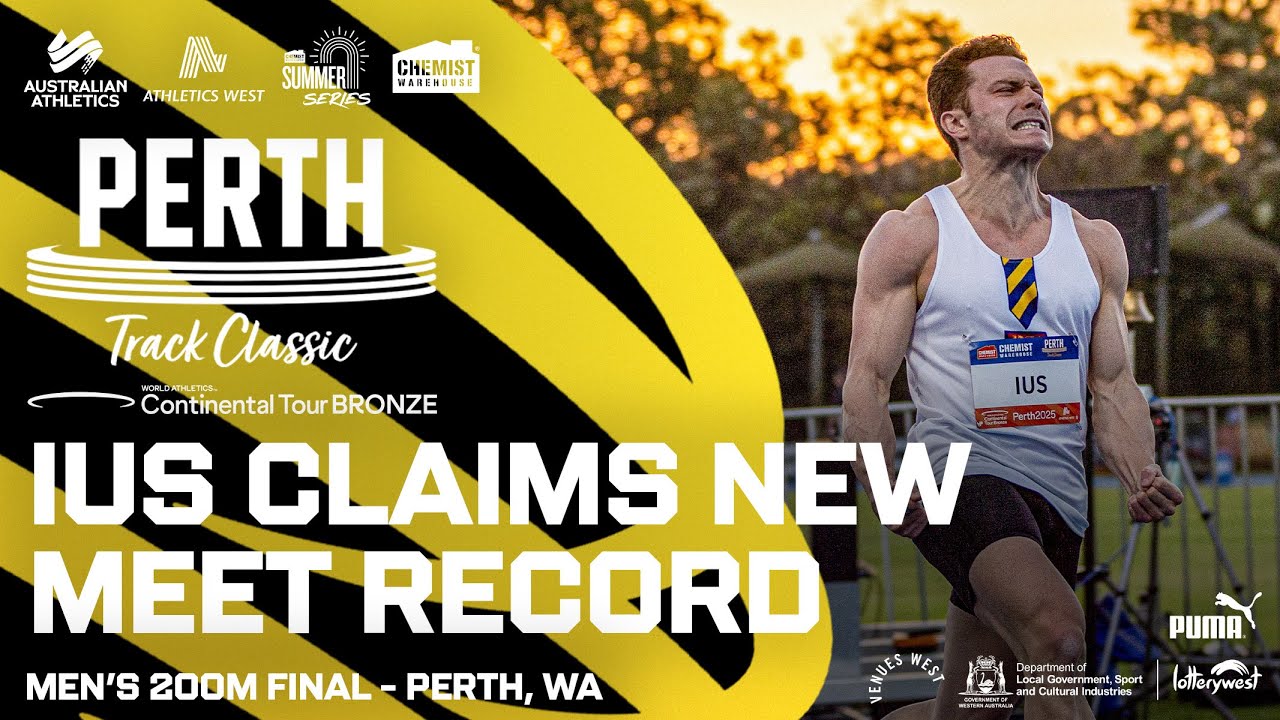 Men's 200m Final | 2025 Perth Track Classic - YouTube