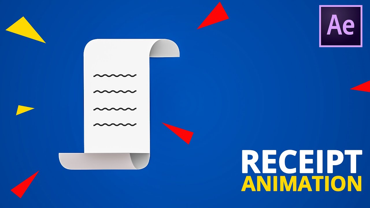 How to make Receipt Bill roll Animation using After Effects -Tutorial ...
