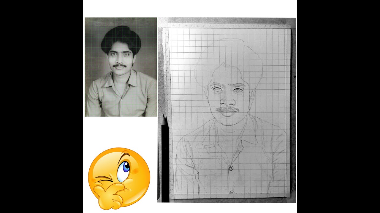 Drawing Perfect Portrait! Using Grid Method. - YouTube