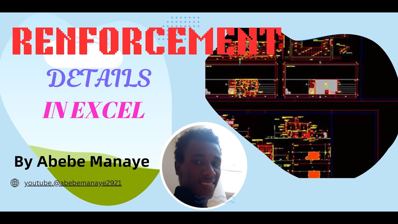 Reinforcement or bar Detail (Excel templet) - YouTube