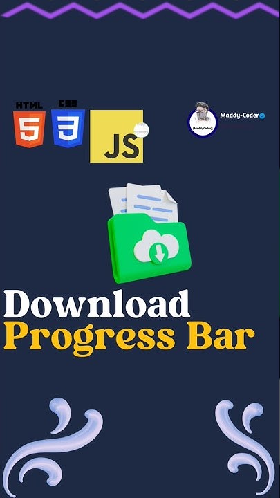 Download Progress bar || Create download Progress bar Using Html css ...