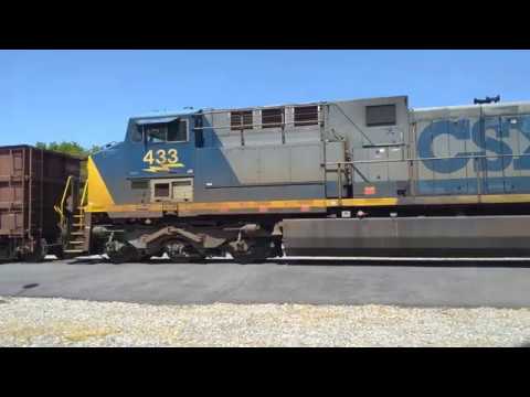 CSX Herzog Rock Train W082 heading Northbound With CSXT 996 in the lead @ Monroe 4/11/20. - YouTube
