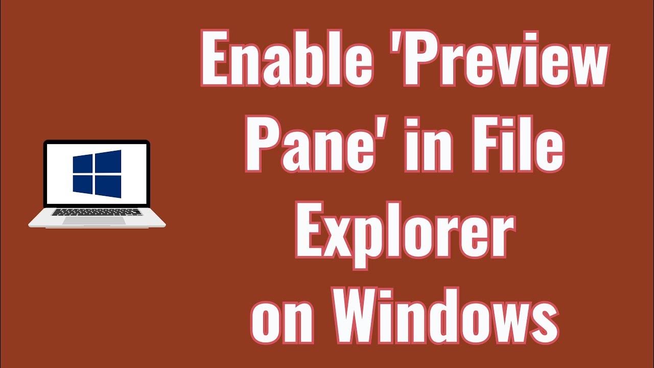 How to Enable 'Preview Pane' in File Explorer on Windows 10/ 11 - YouTube