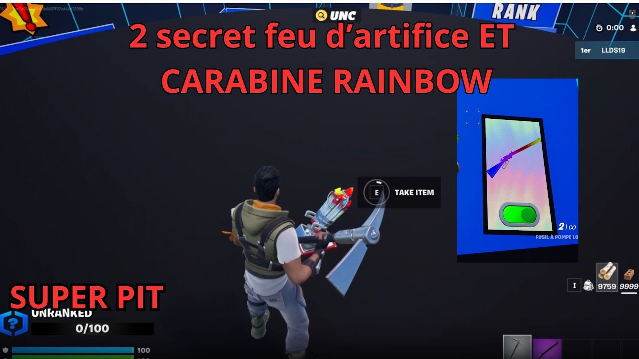 SECRET SUPER PIT UNC MAP FORTNITE TUTORIAL Comment avoir les feux d ...