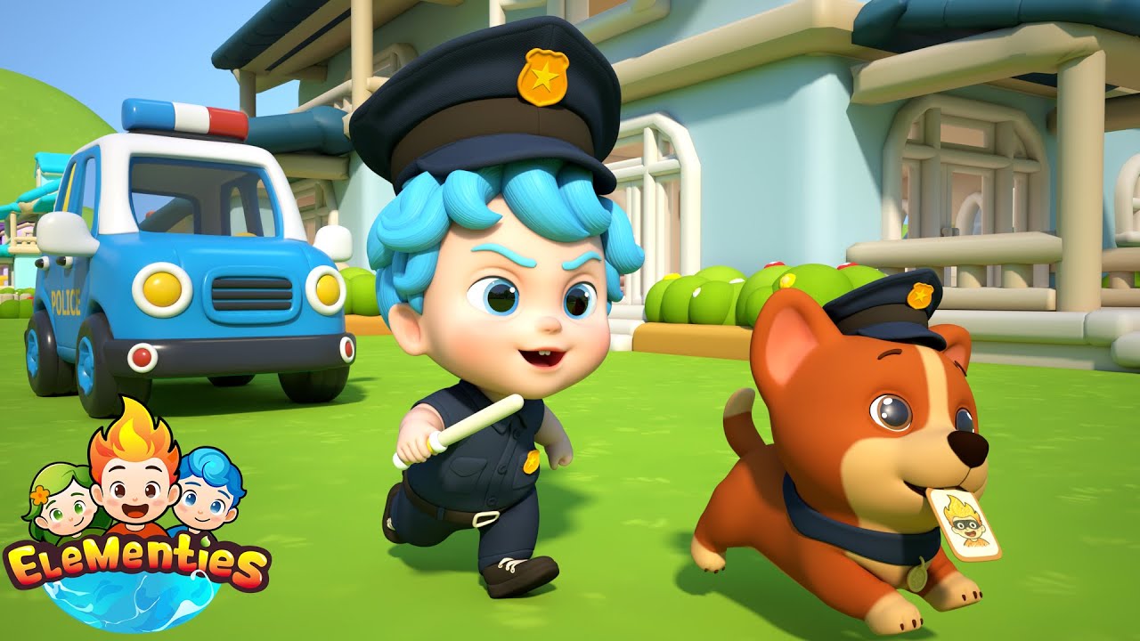 Police Officer Song | Job & Occupation Songs for Kids | Elementies ...