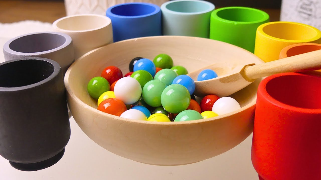Colourful cup & spoon Marble 🏁マーブルラン 🏁 ASMR 🏁 relaxing marbles # ...