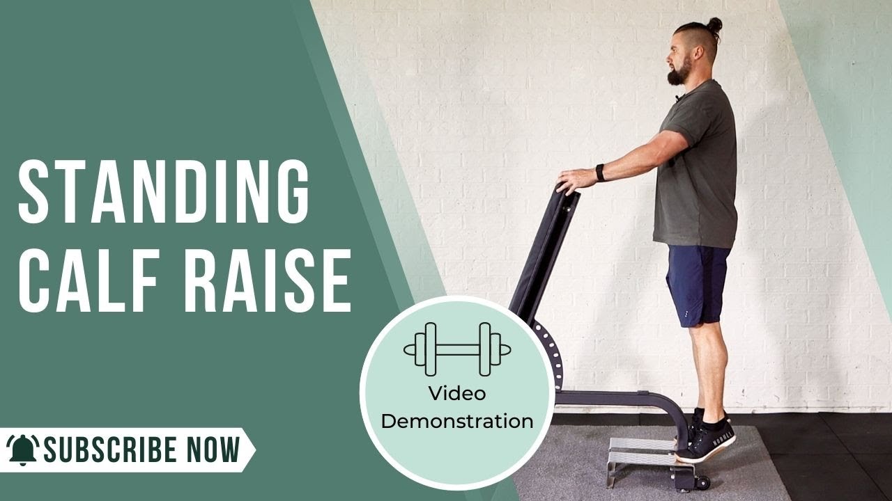 How to Perform a Standing Calf Raise - Exercise Demonstration - YouTube