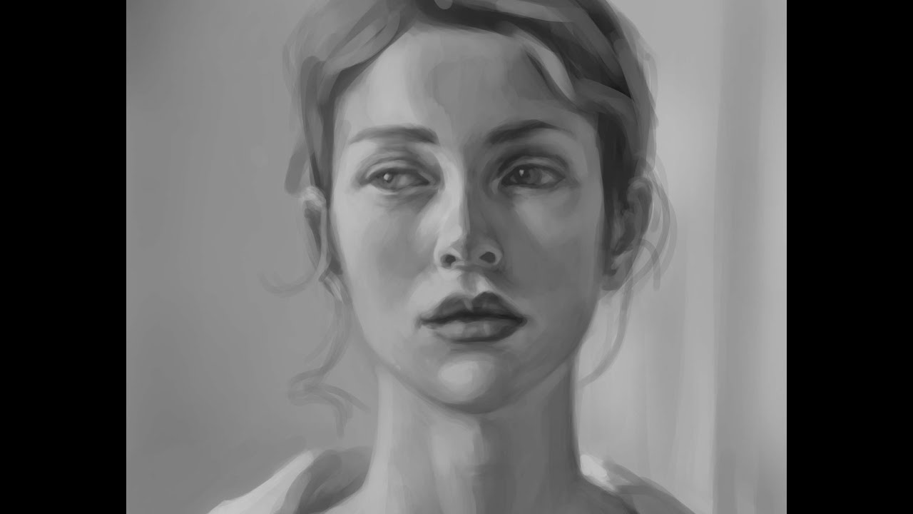 Grayscale Study (Timelapse) - YouTube