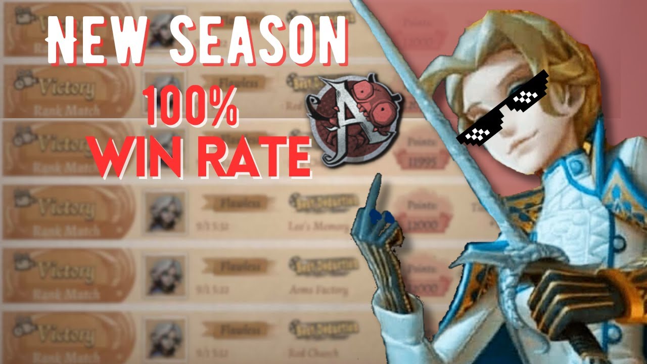NEW SEASON JOSEPH RANK - I DIDN'T LOSE A SINGLE MATCH - IDENTITY V ...