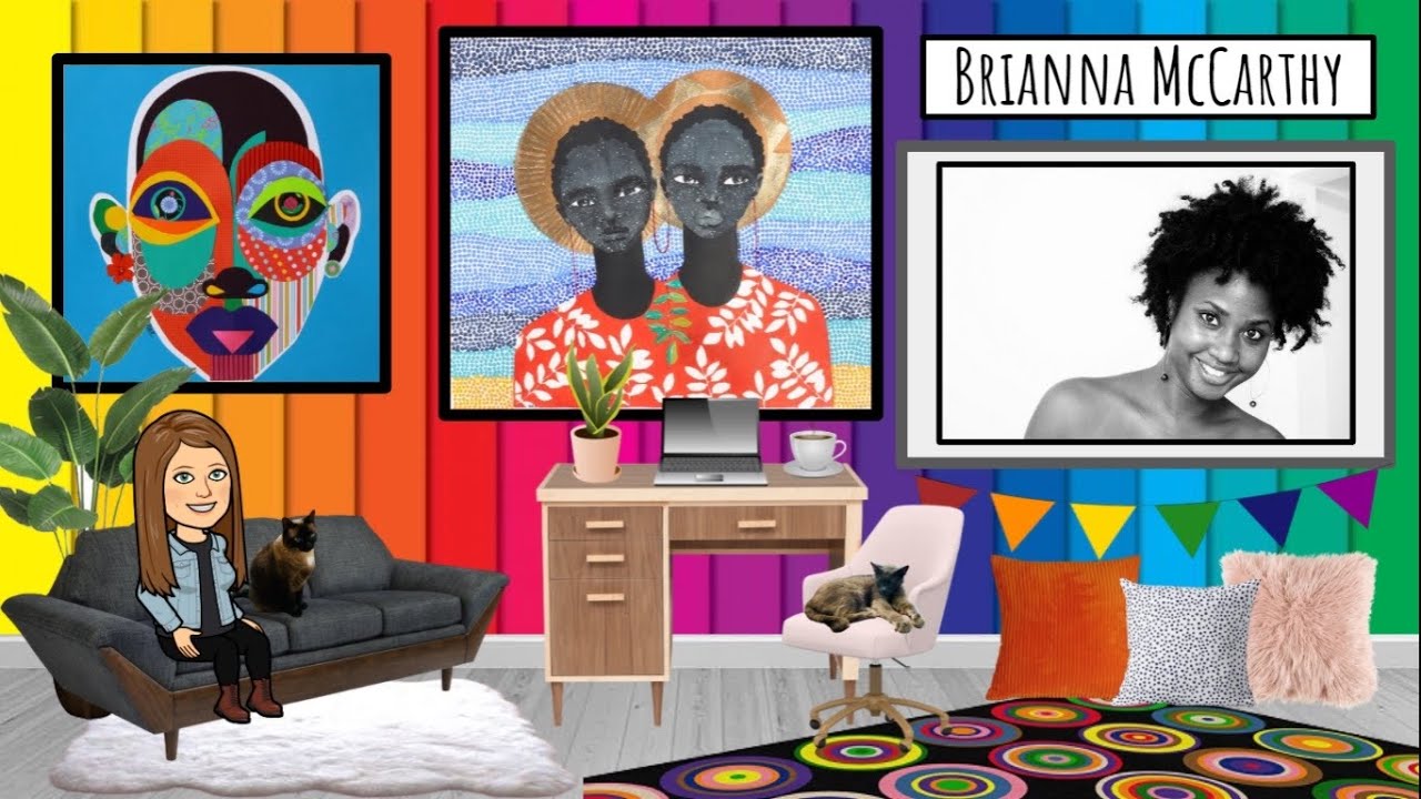 Brianna McCarthy Art Lesson for Kids | Colorful Portrait Drawing ...