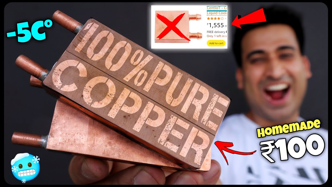 How To Make 100% Copper Water Block At Home - ऐसे बनाओगे तो 3x Cooling ...